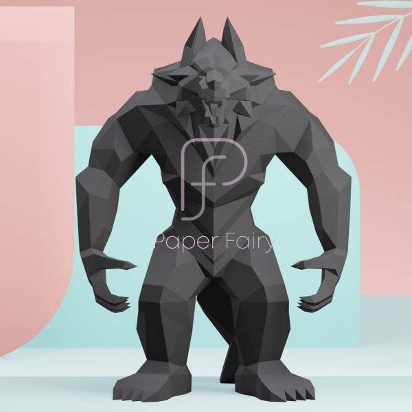 Werewolf Papercraft Template