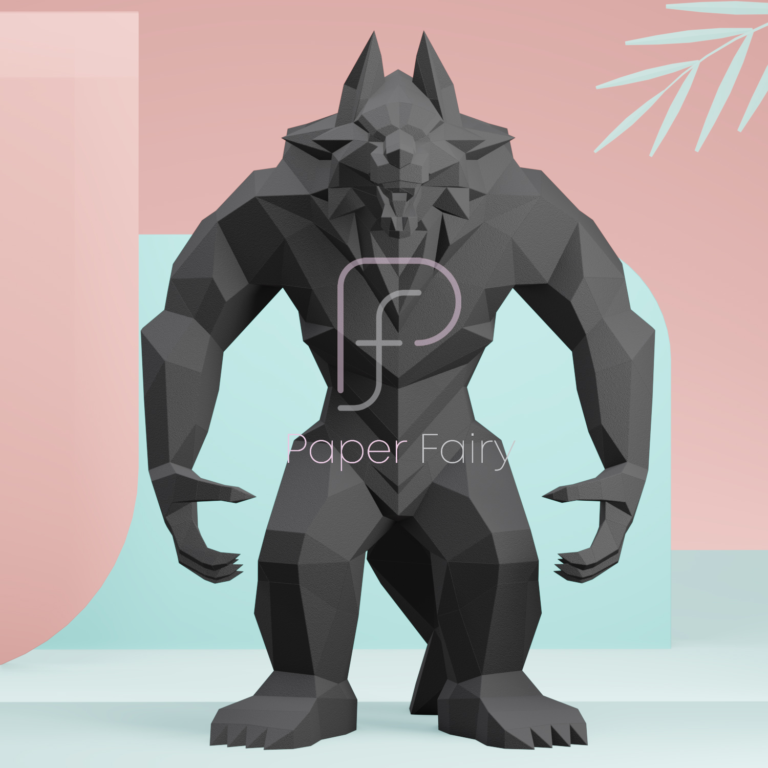 Werewolf Papercraft Template
